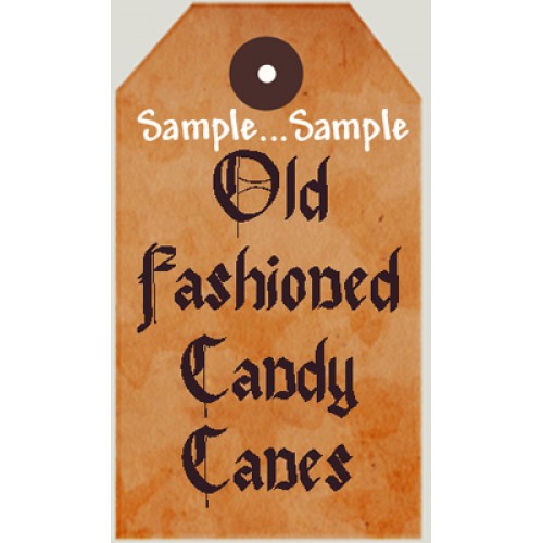 T44 - "Old Fashioned Candy Canes" Tags - Country Whims